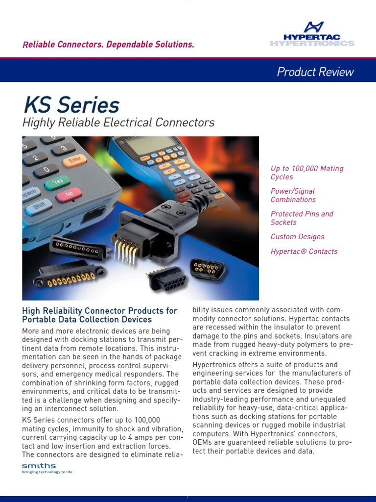 KS Series Catalogs | PDF | Electrical Connector | Electricity