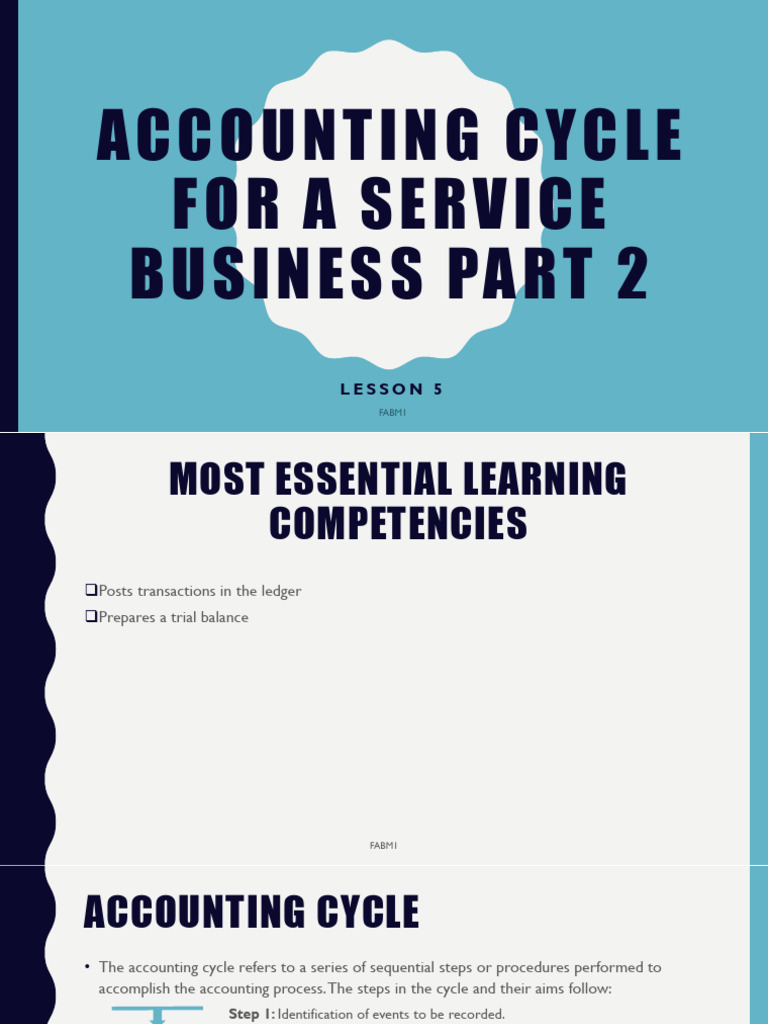 FABM1 - Lesson 5 | PDF | Debits And Credits | Corporations