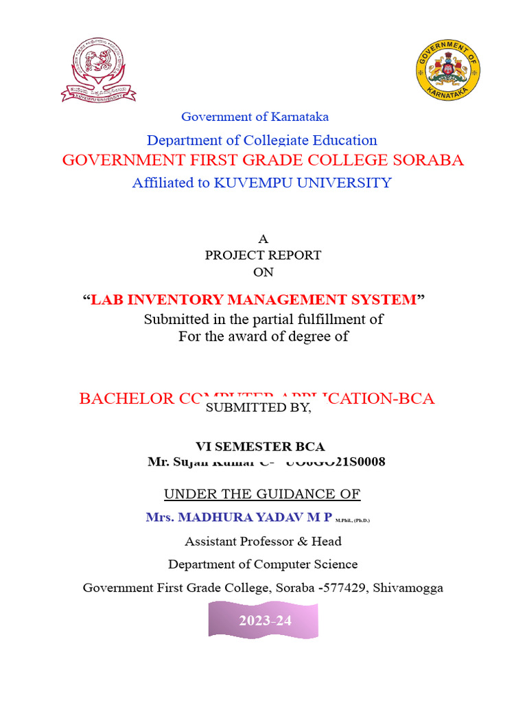 Cs Lab Inventory Management 1 Pdf
