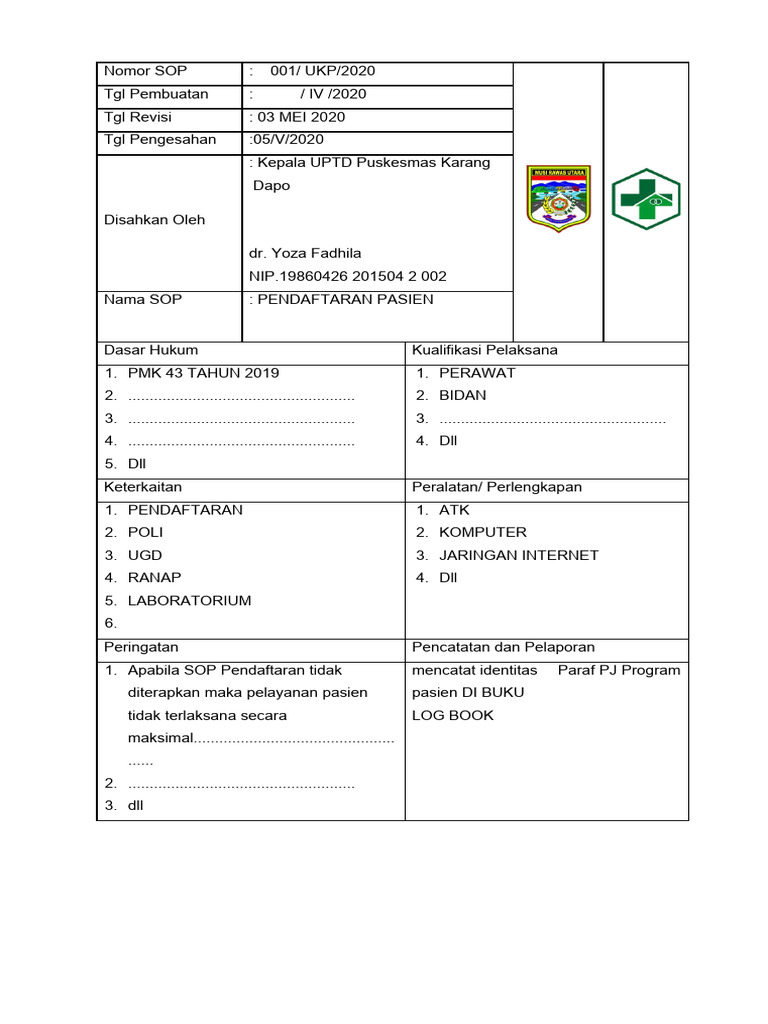 Sop Terbaru | PDF
