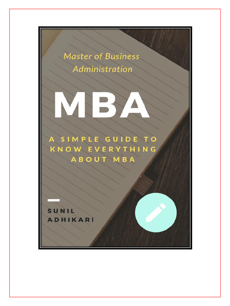 MBA CORSE FULL DETAILES | PDF | Master Of Business Administration ...