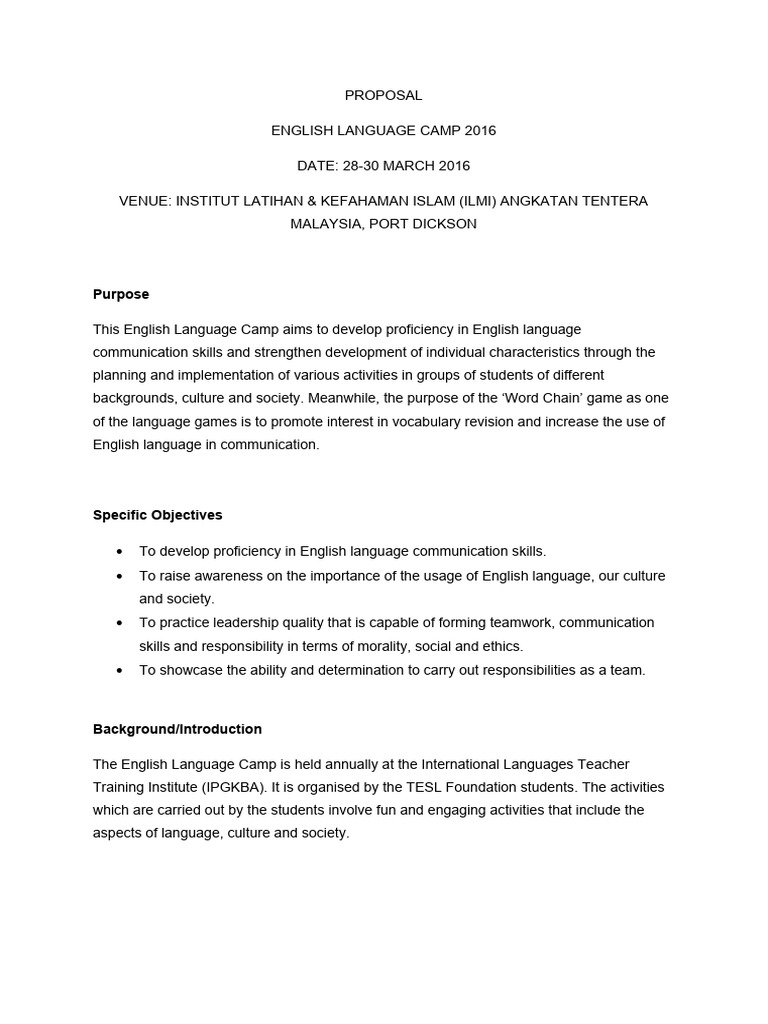 Sample LCS Proposal Student 3 | PDF | English Language | Human Communication