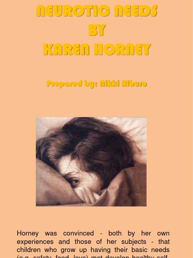 Karen Horney | PDF | Anxiety | Feeling