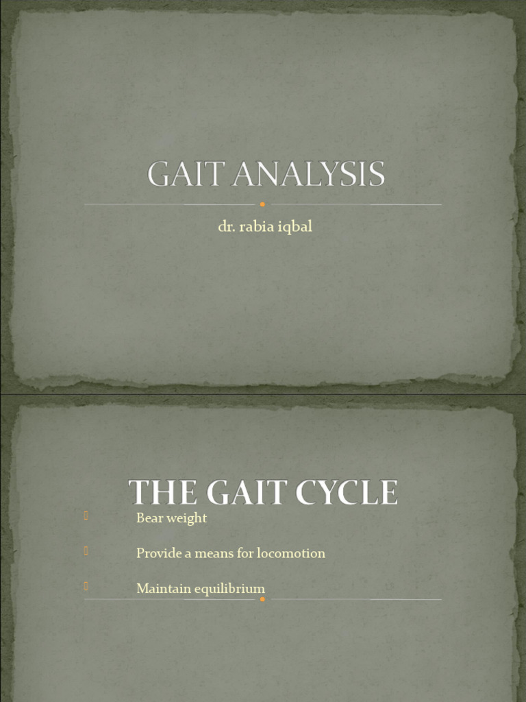 The GAIT Biomechanic Final | PDF | Anatomical Terms Of Motion | Foot