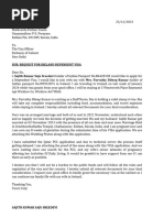 Irish Visa Application Cover Letter | PDF
