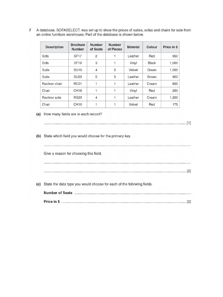 Database Questions | PDF