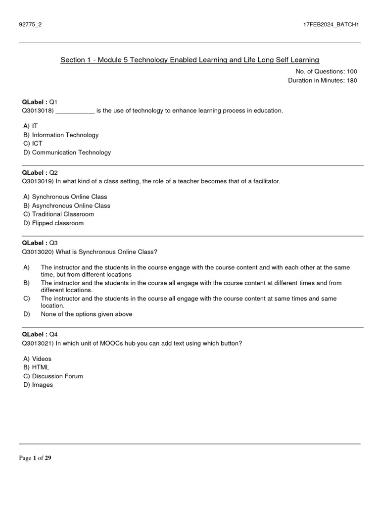 A036513 - Module5 - Technology Enabled Learning and Life Long Self ...