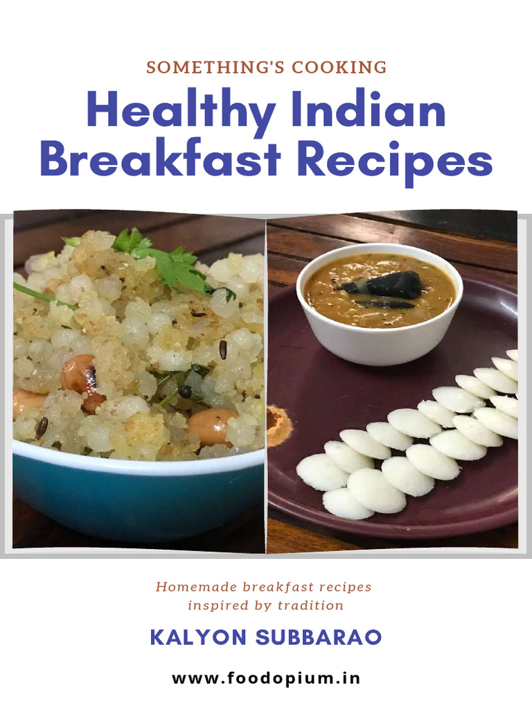 Healthy Indian Breakfast Recipes | PDF | Curry | Chutney