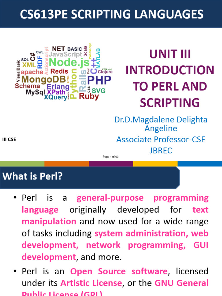 UNIT 3 Part 1 | PDF | Scripting Language | Perl