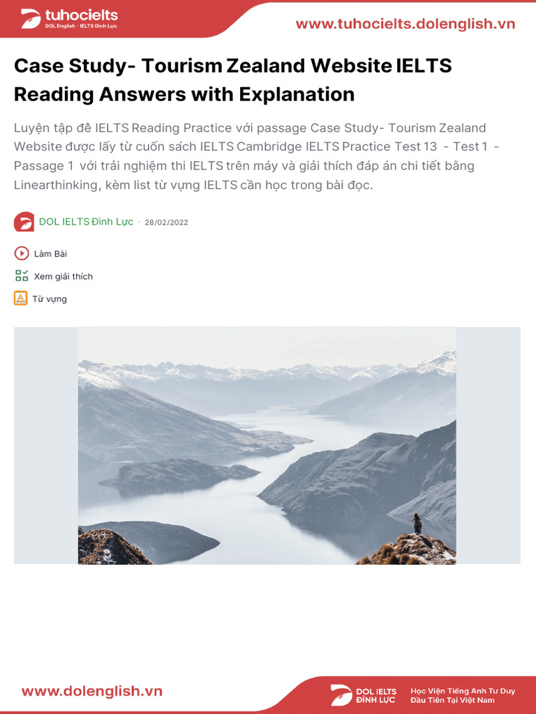 Case Study Tourism Zealand Website | PDF | Tourism | Economies