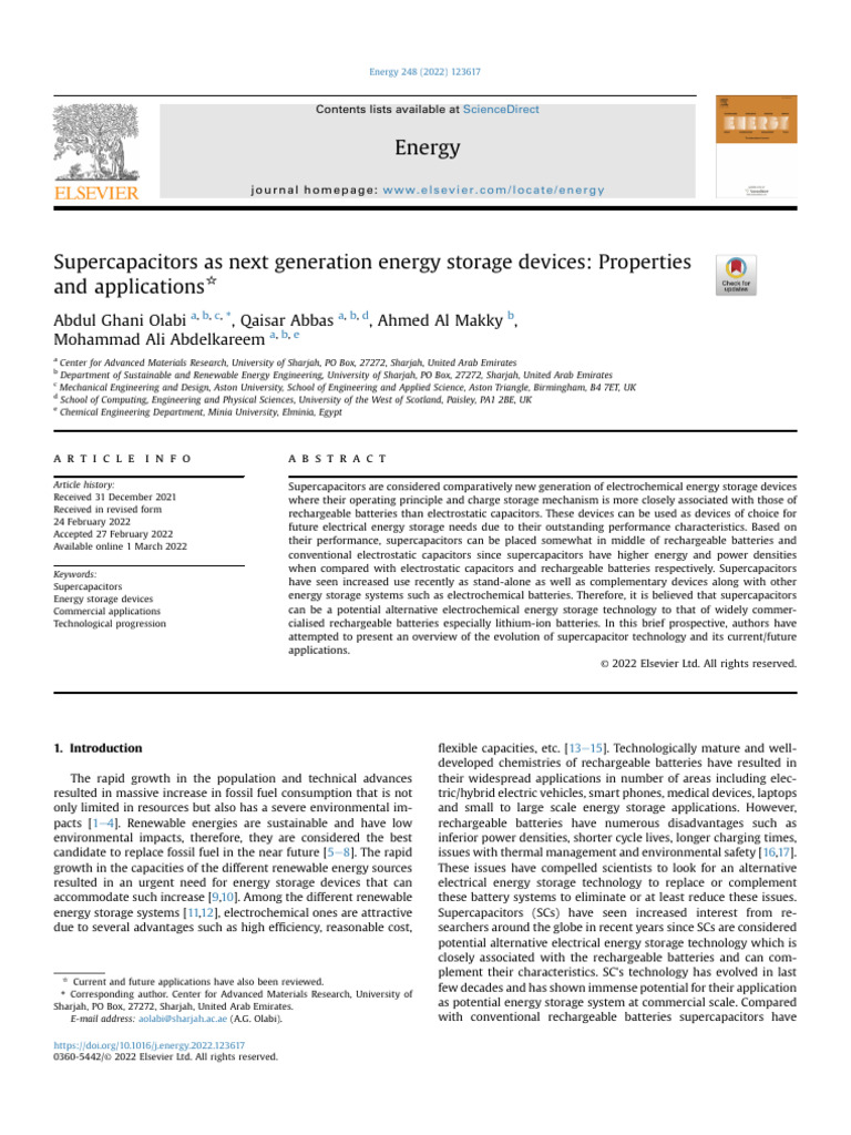 SCs Next Generatıon | PDF | Rechargeable Battery | Nature