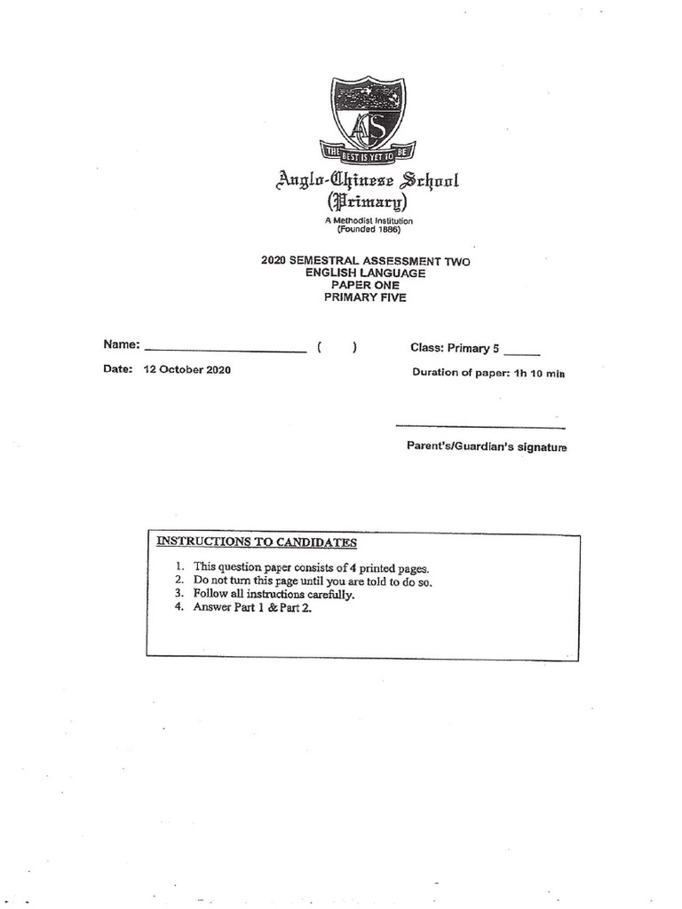 English Worksheet 1_ms | PDF