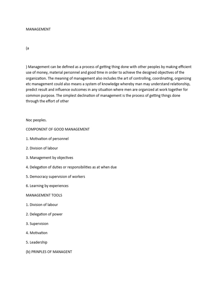 Management Wps Office | PDF | Leadership | Organizational Behavior