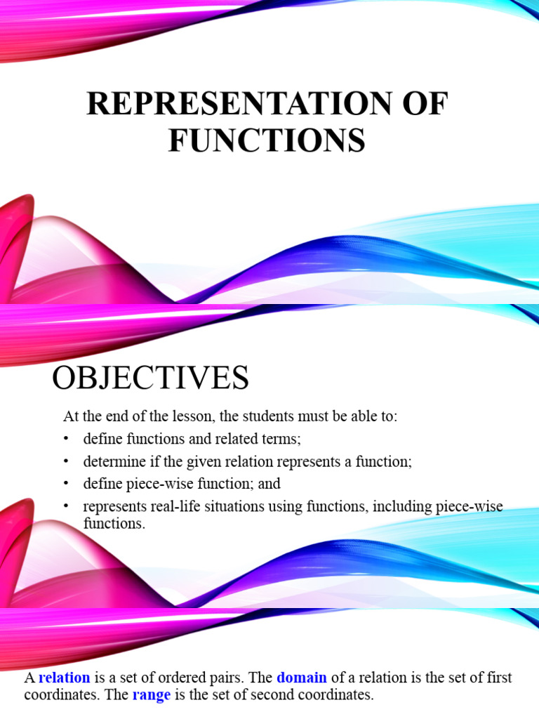 1st PPT Representation of Functions | PDF | Function (Mathematics ...