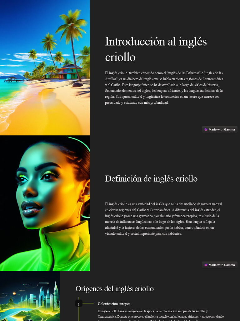 Introduccion Al Ingles Criollo | PDF | Idioma en Inglés | caribe