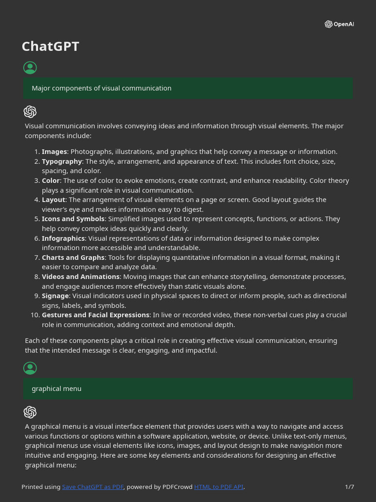 Chat GPT | PDF | Usability | Human–Computer Interaction