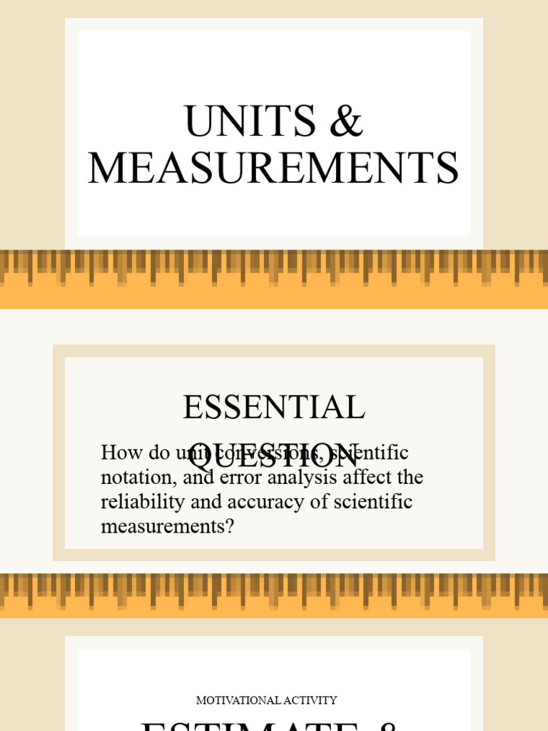 Understanding Units and Measurements | PDF | Exponentiation | Numbers