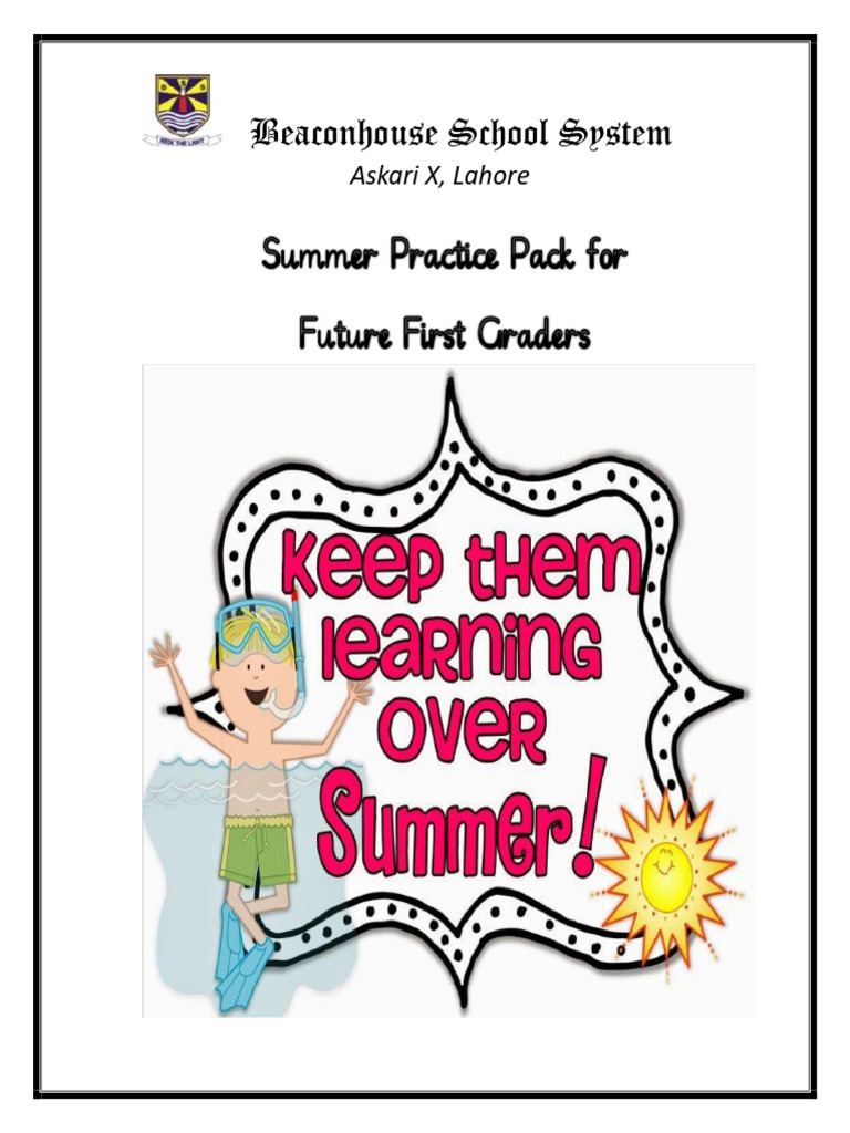 Future Grade 1 Summer PACK 24 Edited | PDF | Noun | Word