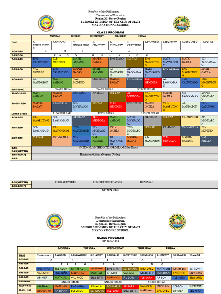 FINALn Class Program | PDF