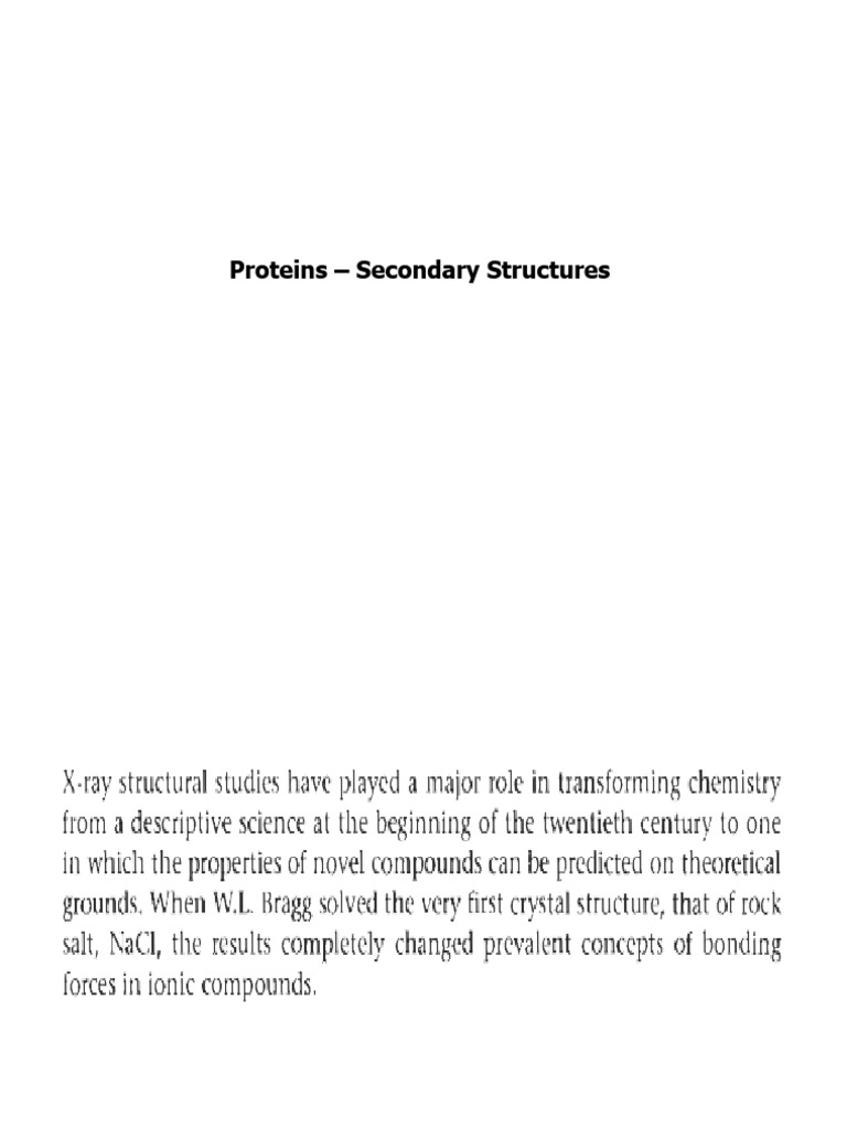 Protein - Secondary Structures | PDF | Alpha Helix | Beta Sheet