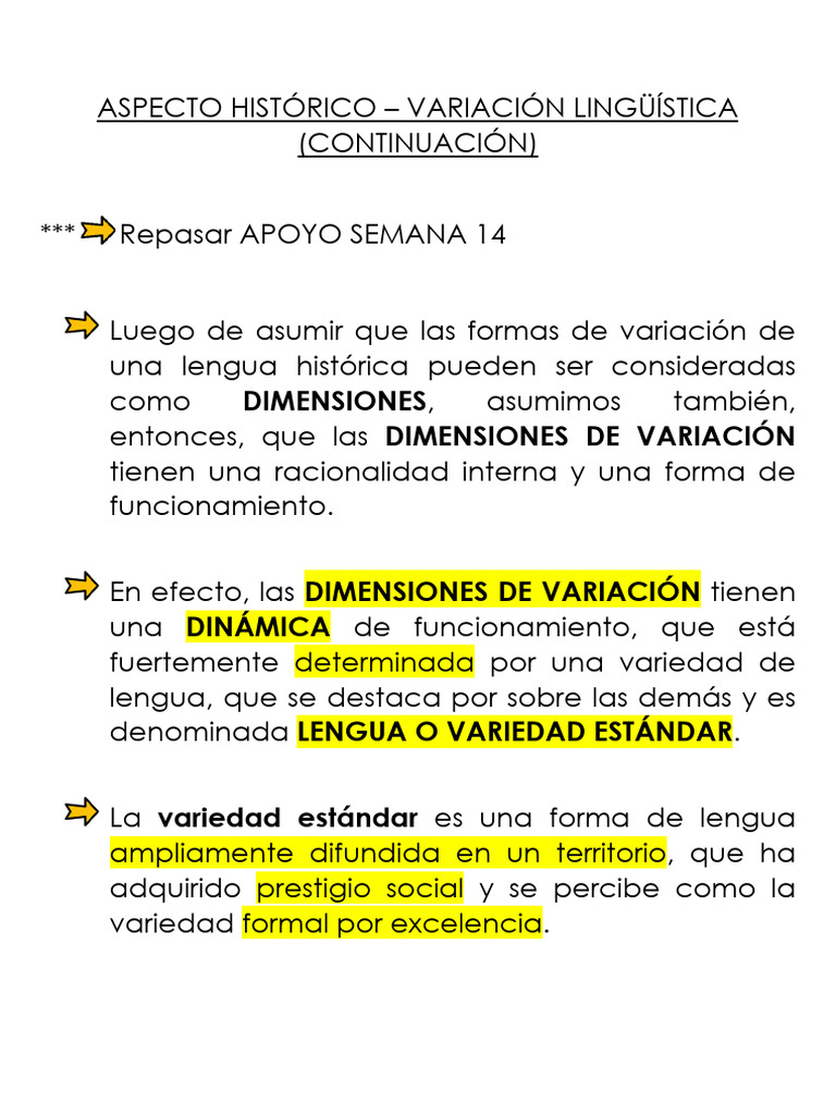 Apoyo Variación (Continuación) | PDF | Lingüística | Comunicación humana