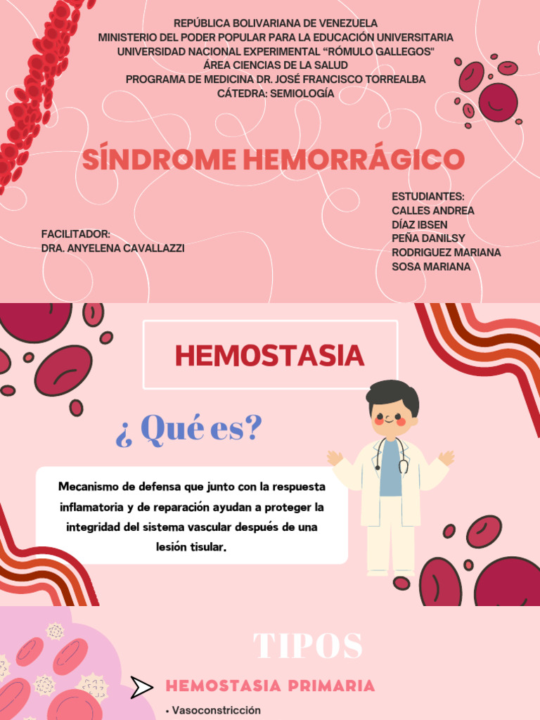 Síndrome Hemorragico | PDF | Hemostasia | Coagulación