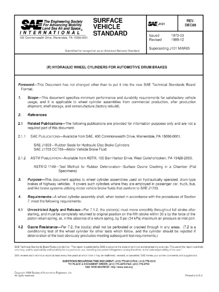 Sae J101 | PDF