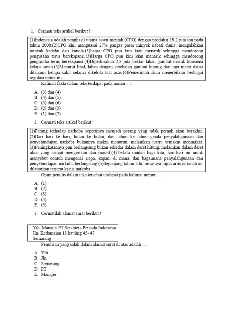 Soal Usp 2024 | PDF