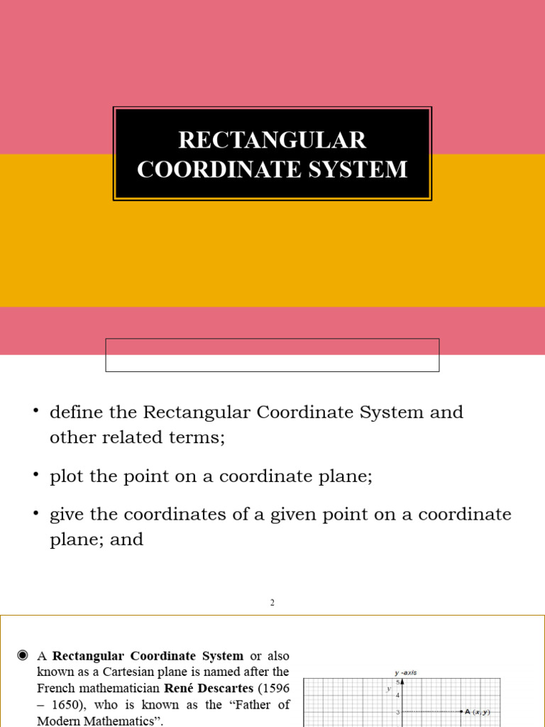 Math 8 Q1W5 | PDF | Cartesian Coordinate System | Euclidean Geometry