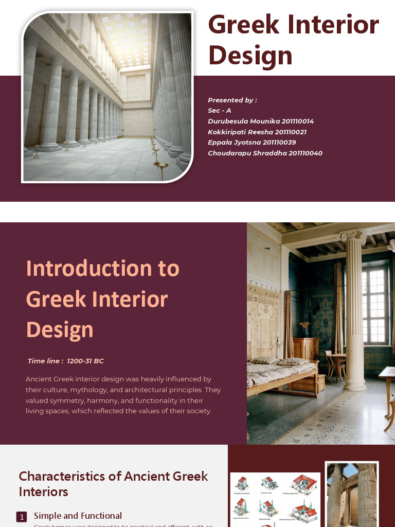 Ancient Greek Interior Design Greek Interior Design Style