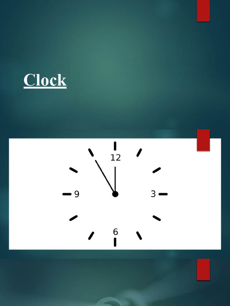 Clocks | PDF | Hour | Perpendicular