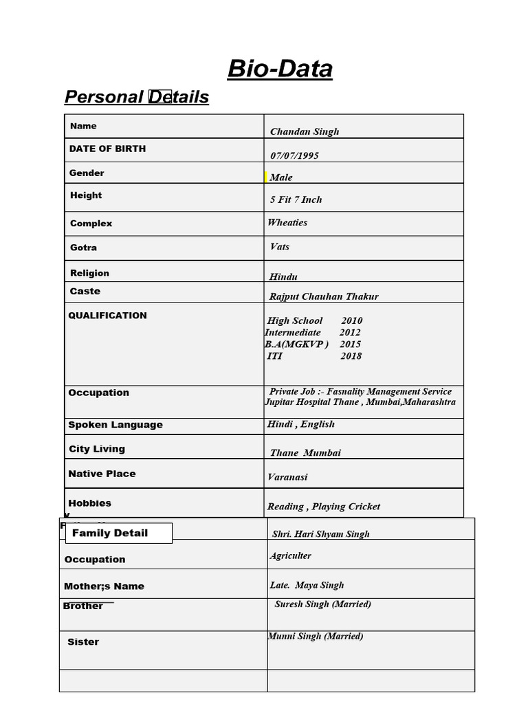 Shadi CV Brijesh | PDF