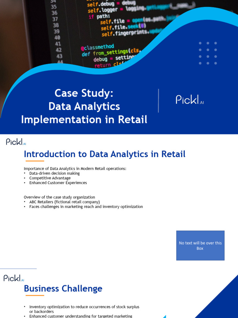 Case Study-Retail Analytics | PDF | Analytics | Retail