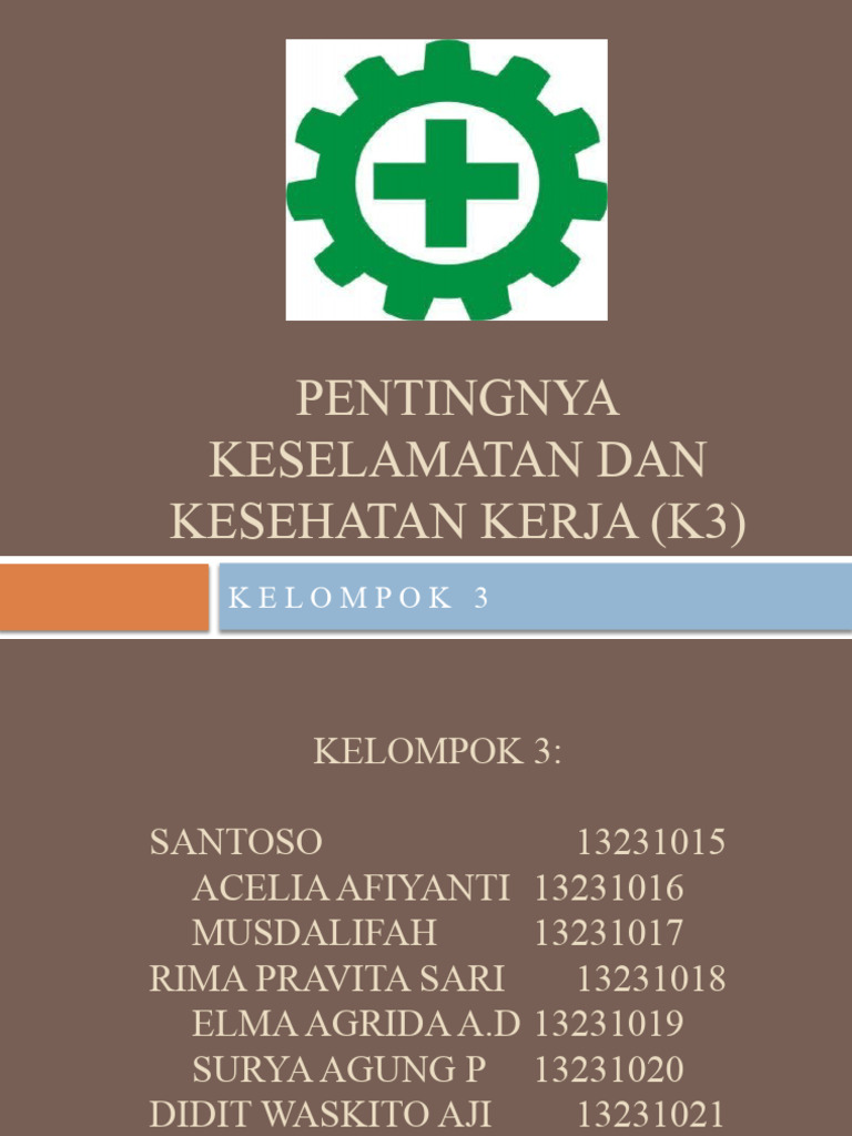 Manajemen Lab-Kelompok 3 - Pentingnya K3 | PDF | Teknologi & Rekayasa