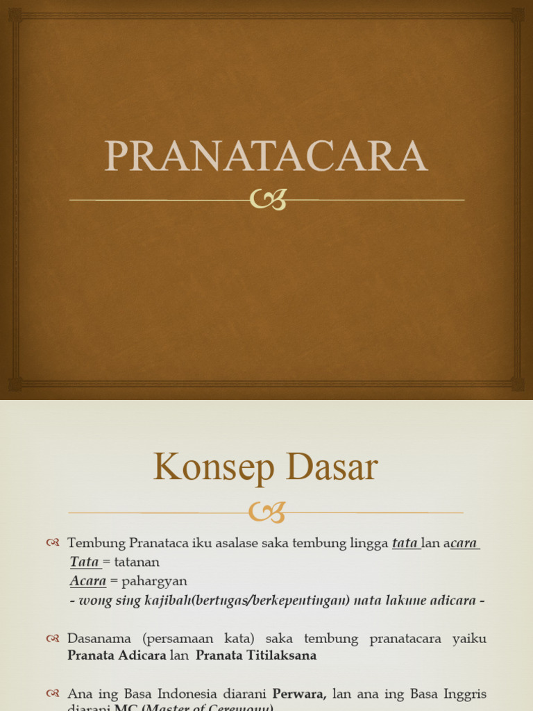 Pranatacara Xi | PDF