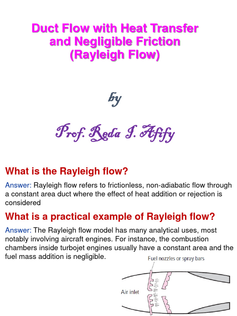 8 Compressible Flow (Rayleigh Flow) - 1 | PDF | Fluid Dynamics | Mach Number