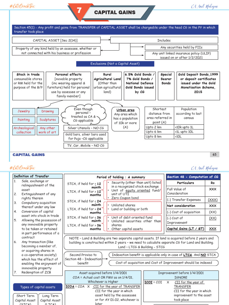 7. Capital Gains | PDF | Capital Gains Tax | Capital Gain