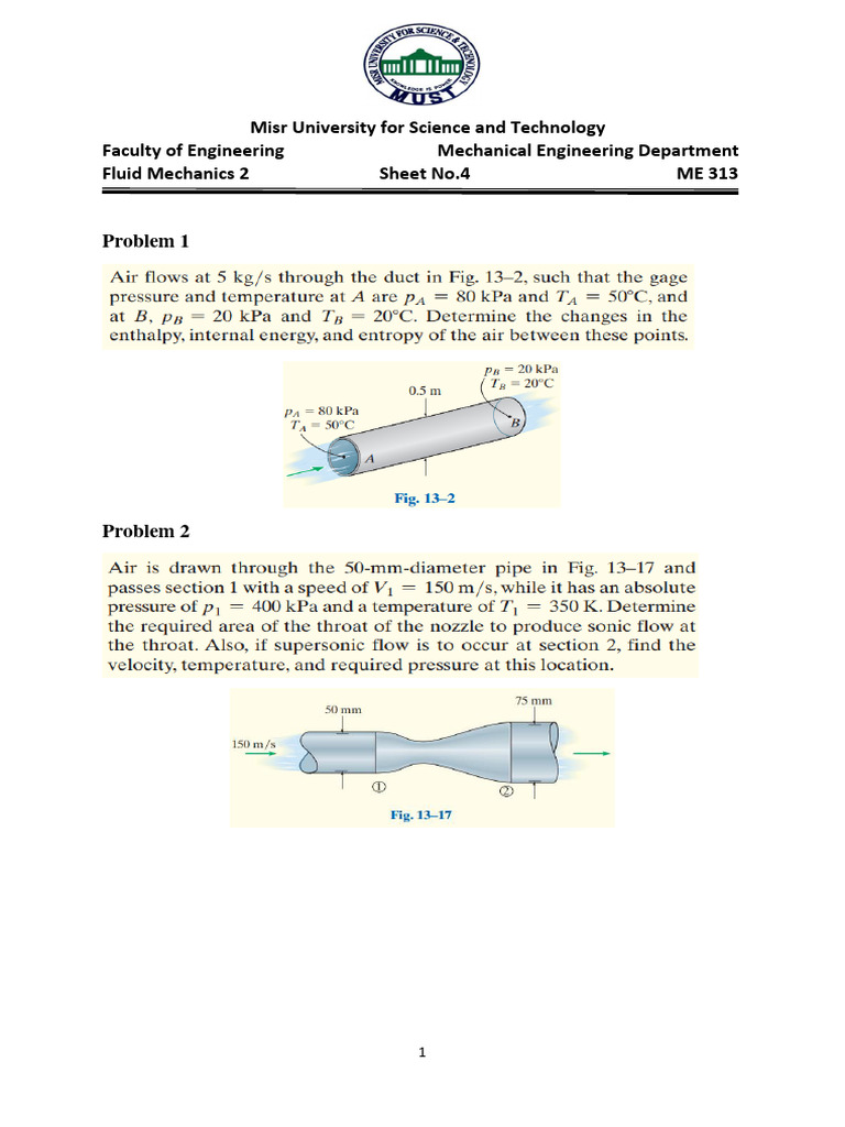 ME 313 Sheet 4 | PDF