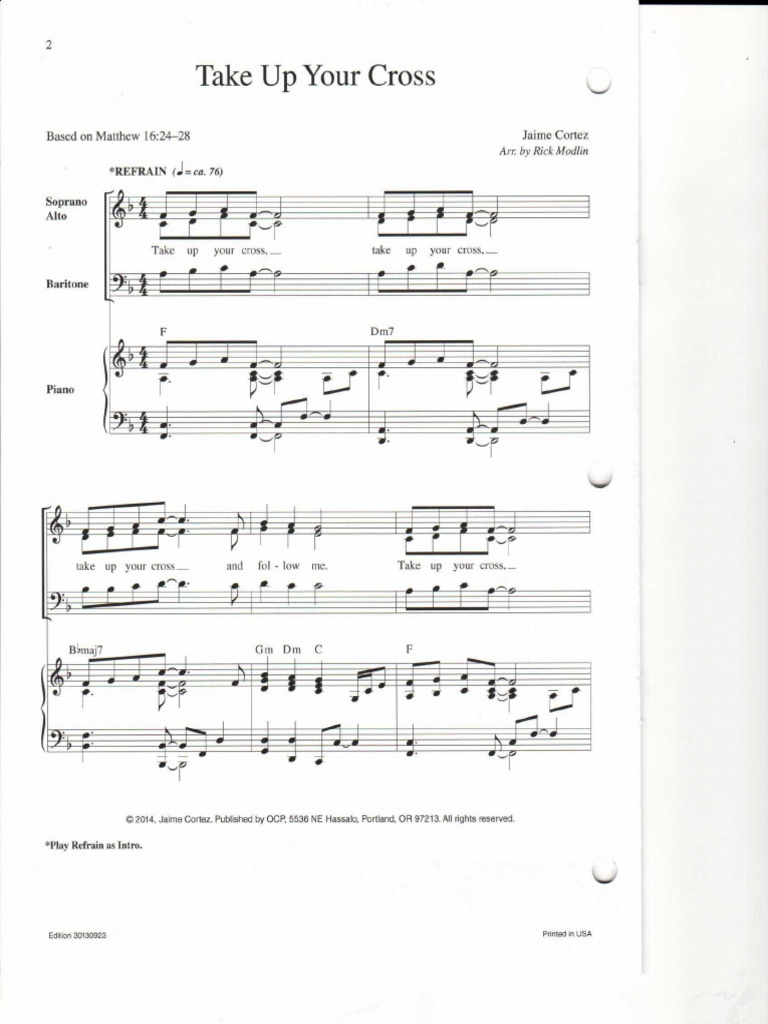 Take Up Your Cross Cortez | PDF