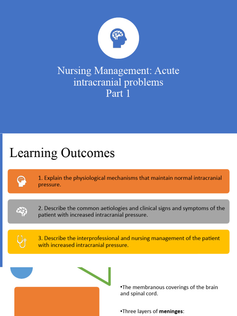 Nursing Management of Increased Intracranial Pressure | PDF ...
