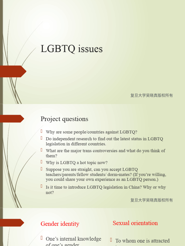 Week 7 LGBTQ Issues | PDF | Lgbt | LGBTQIA+ Studies