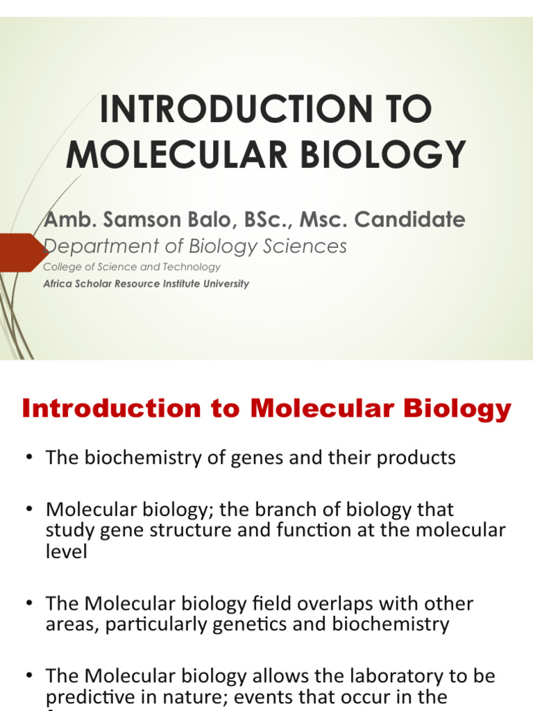 Biology 102 Lecture | PDF | Operon | Messenger Rna