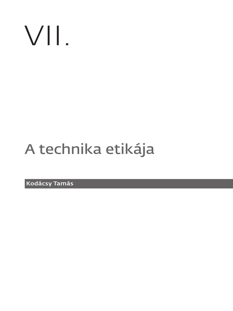 Kodácsi - A Technika - Etikaja | PDF