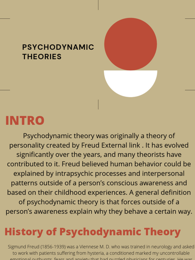 Psychodynamic Theories | PDF | Id | Sigmund Freud