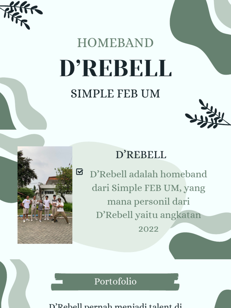 Portofolio D'Rebell di Simple FEB UM | PDF