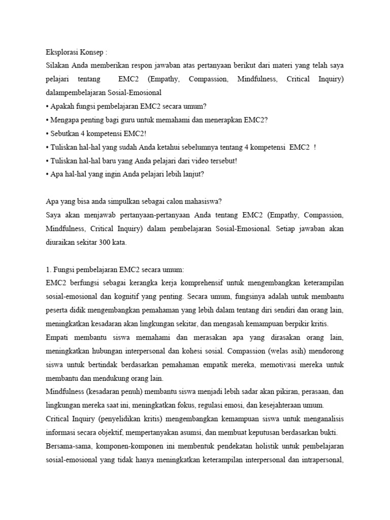 EMC2 dalam Pembelajaran Guru | PDF