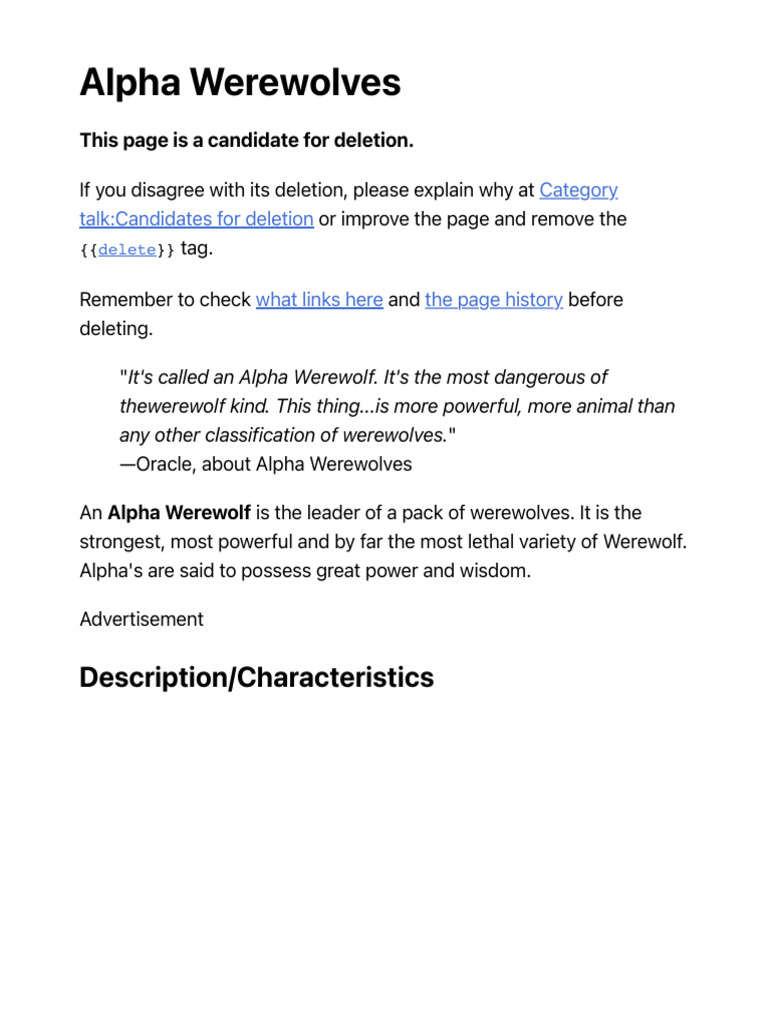 Alpha Werewolves | Monster Hunter International Wiki | Fandom | PDF ...