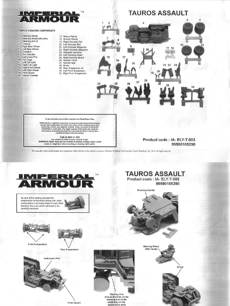 Elysian Tauros Assualt Vehicle | PDF