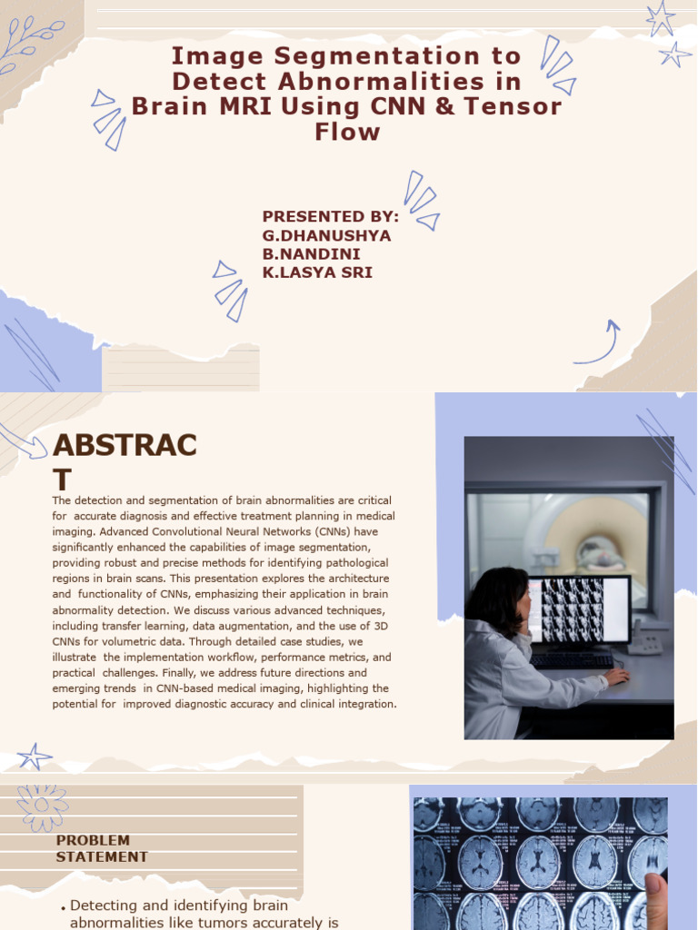 Image Segmentation Approaches To Detect Abnormalities in Brain Mri Using CNN 7 Tensor Flow | PDF ...