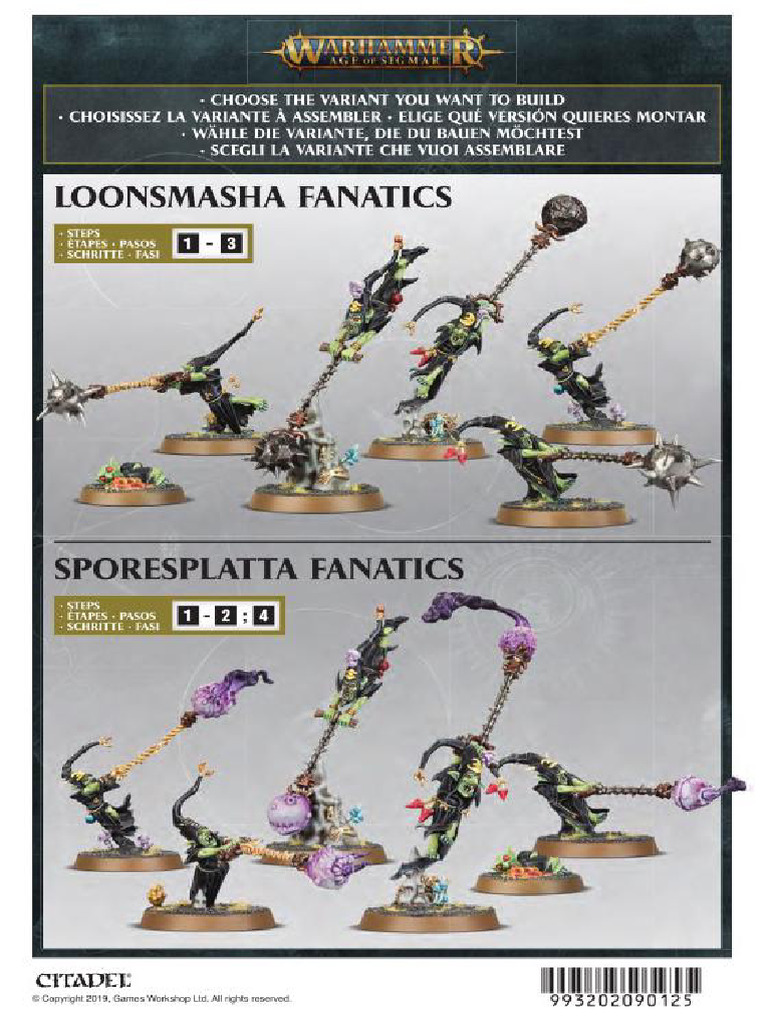 Gloomspite Gitz Fanatics Loonsmasha and Sporesplatta | PDF
